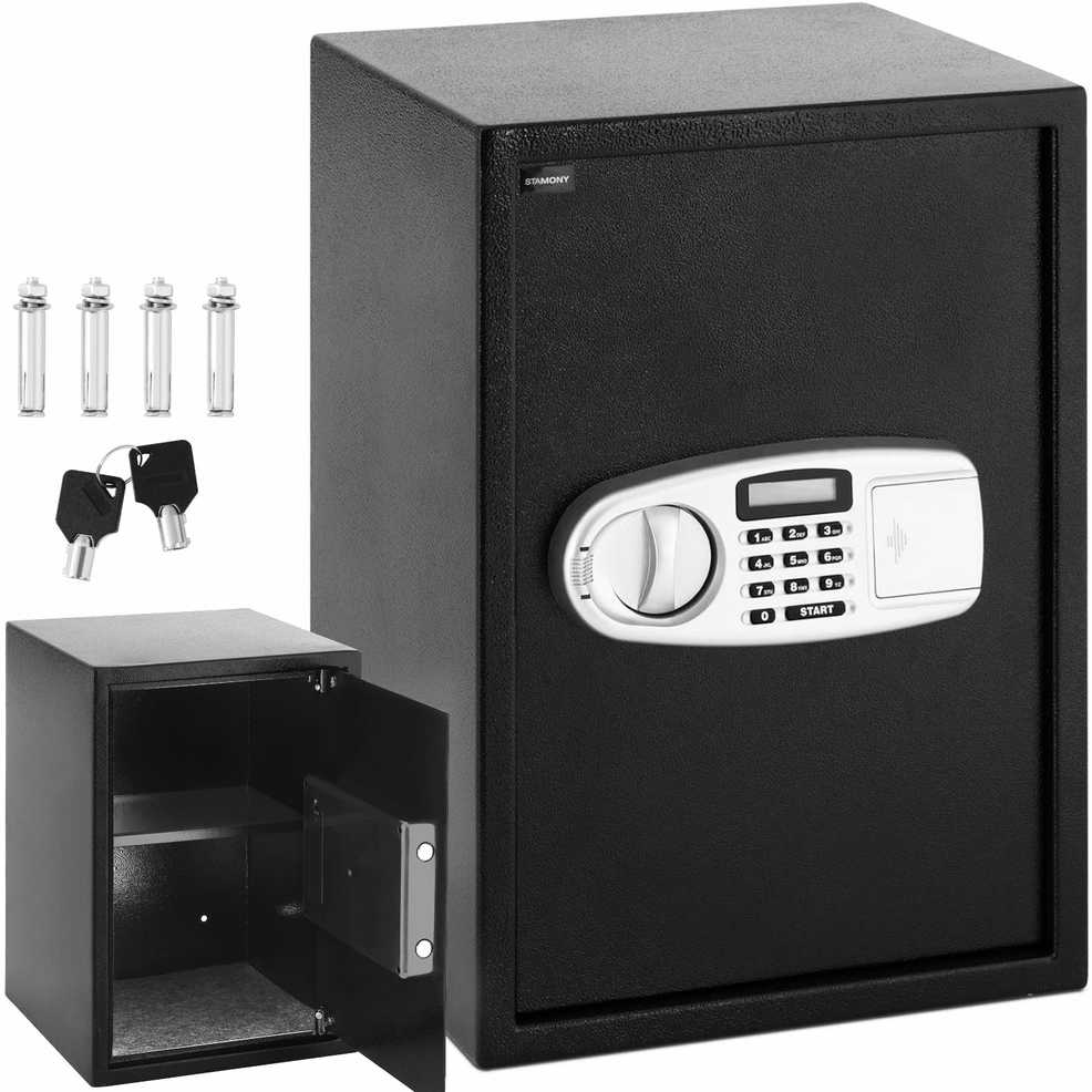 Stamony Elektroninis namų biuro seifas su kodine spyna, plieno ...