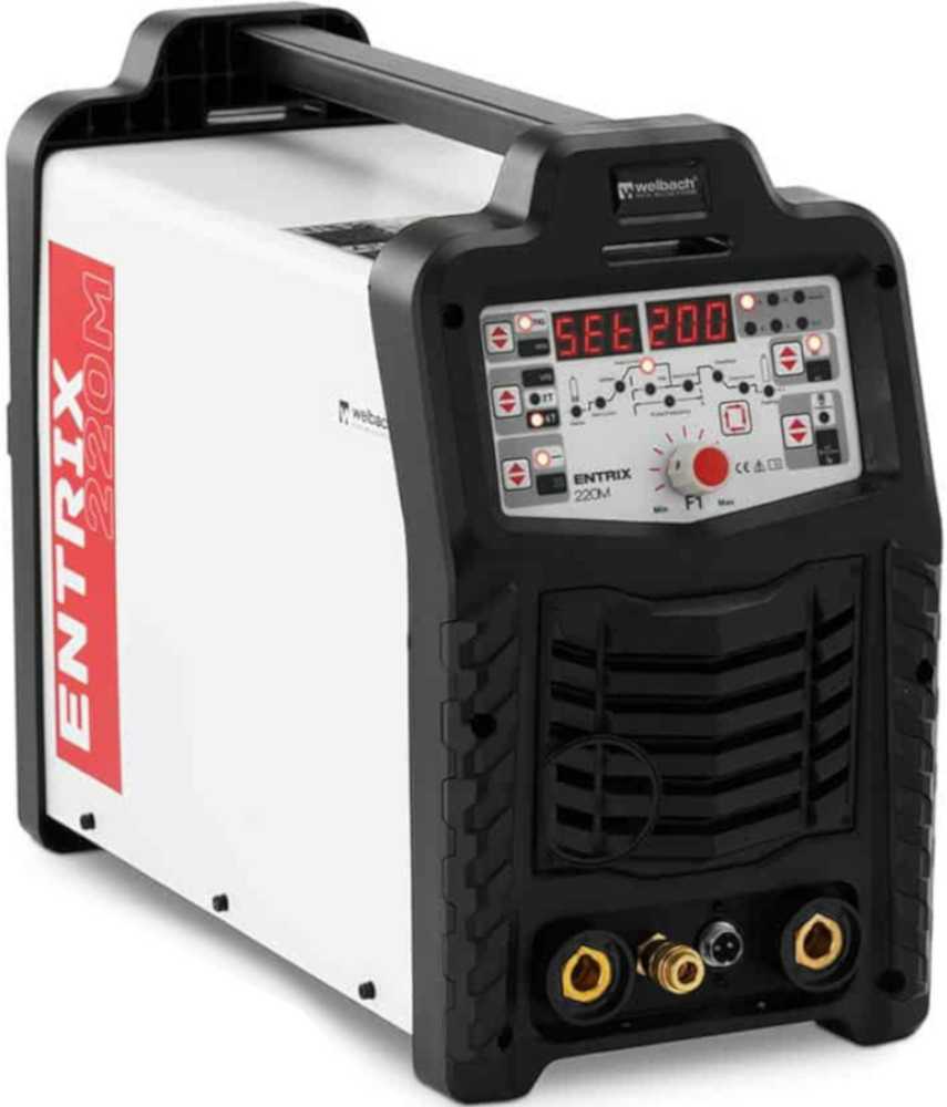 Welbach Skaitmeninis aliuminio suvirinimo aparatas ENTRIX TIG HF AC / DC Puls MMA 200A 230V ...