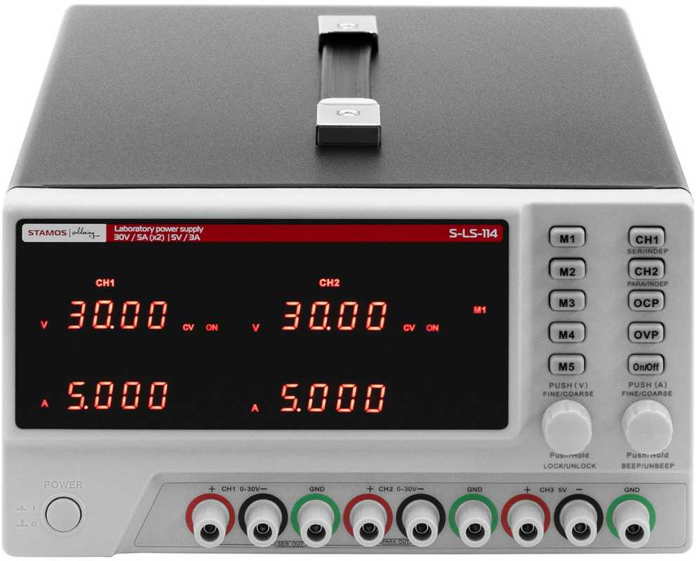 Stamos Soldering Maitinimo šaltinis laboratoryjny serwisowy 0-30 V 0-5 ...