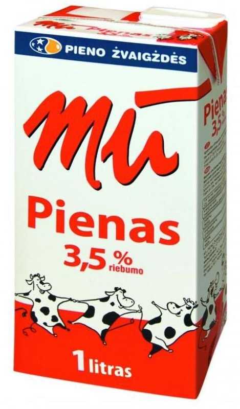 Pieno Zvaigzdes Pienas MŪ, natūralus, 3.5, 1l 2204-005, modelis - 26504125, žema kaina | Varle.lt