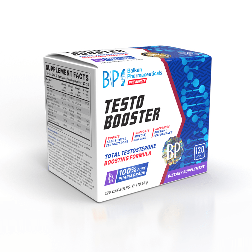 Balkan Pharmaceuticals TESTO Booster 120 kaps, žema kaina | Varle.lt