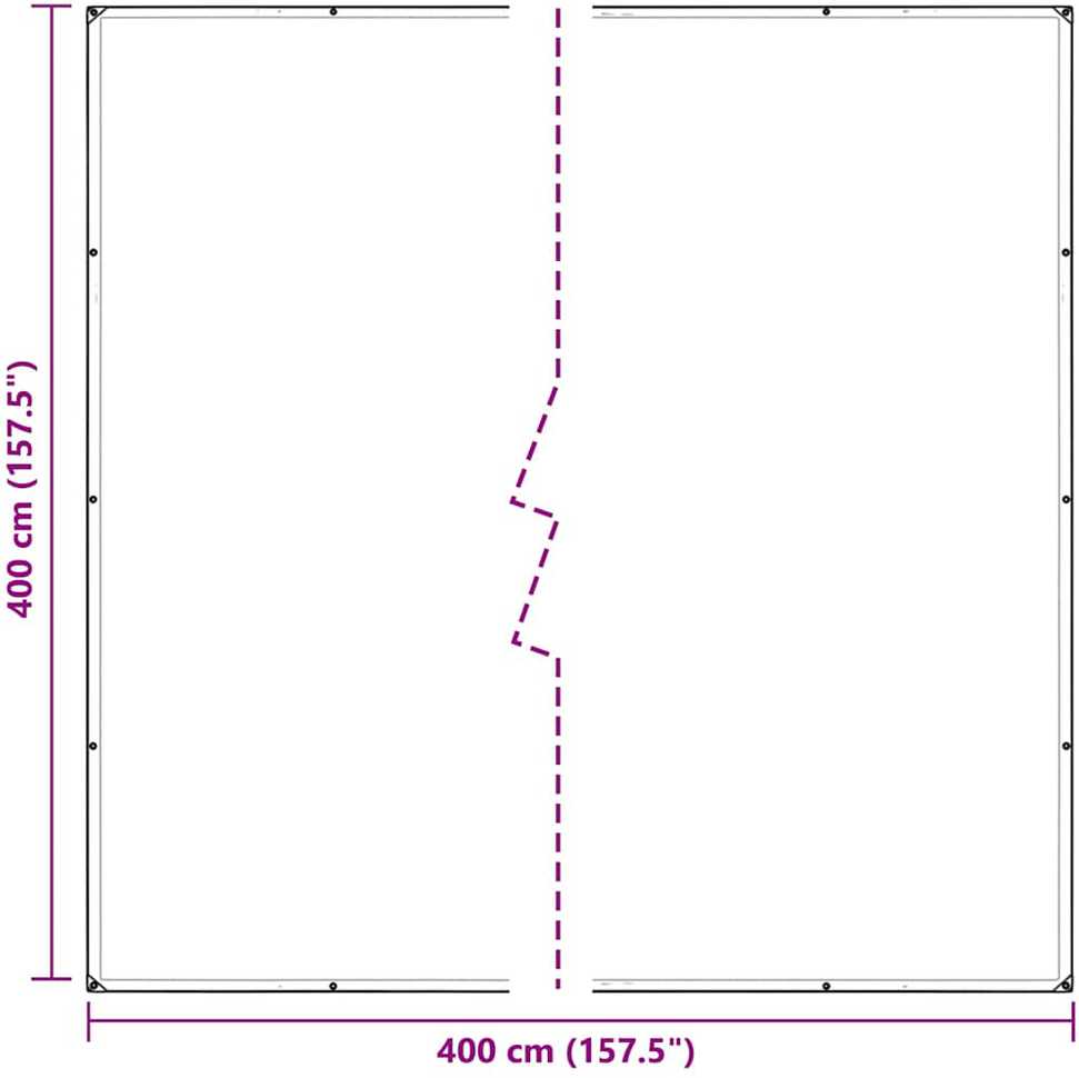 Skaidrus brezentas su ąselėmis 4x4 m polietilenas, modelis - 4018518 ...