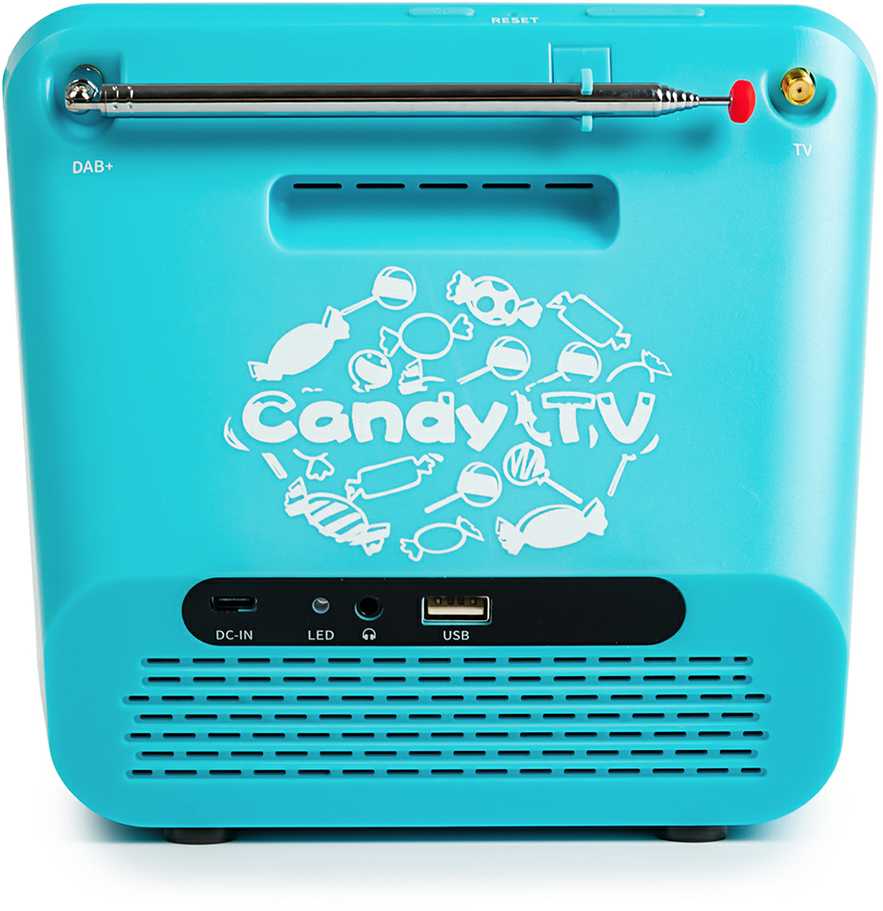 Nešiojamas grotuvas Candy Tv XFA Mini nešiojamas televizorius 7" DVB-T2 DAB+ FM H.265 T, modelis ...