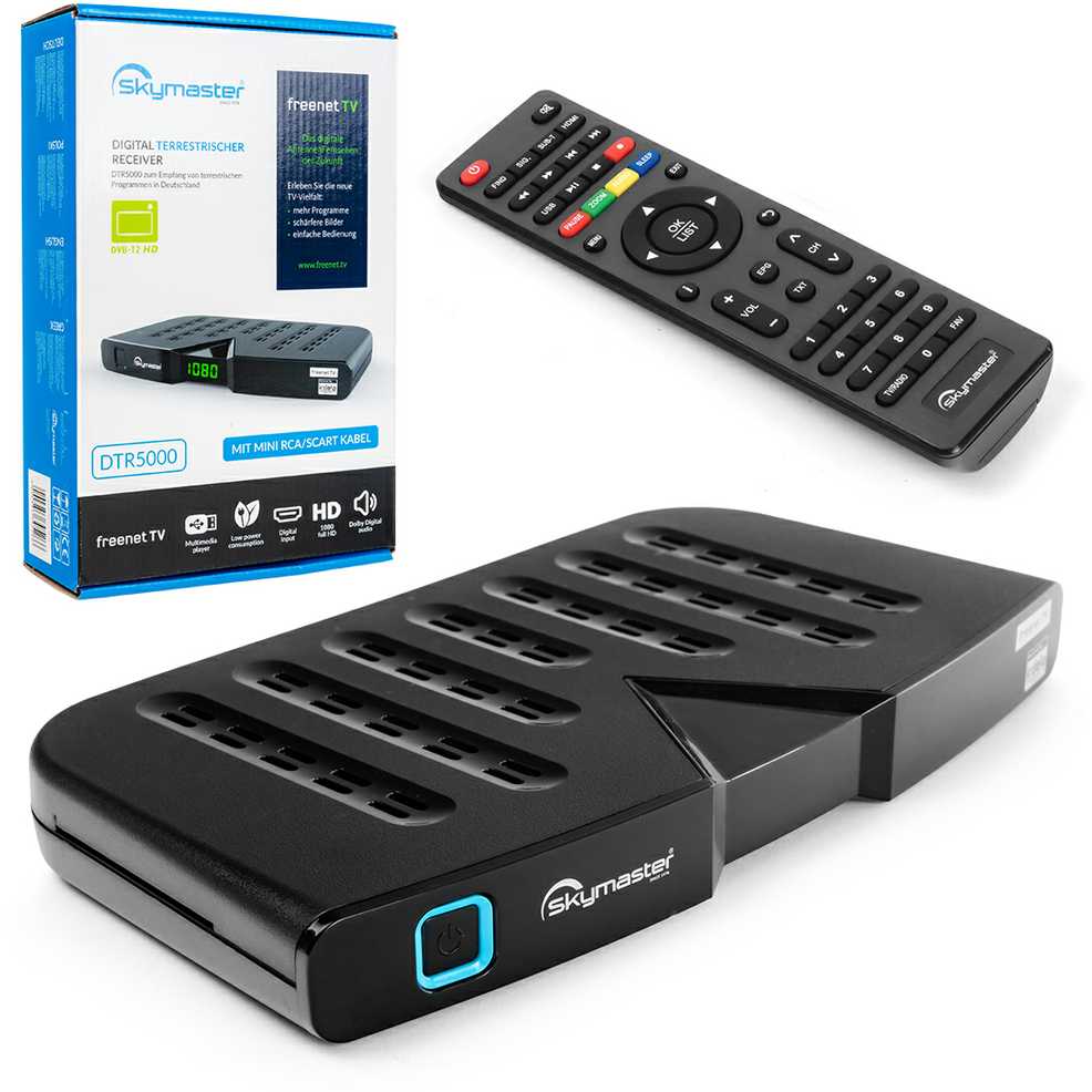 Dekoder DVB-T2 HEVC H.265 Skymaster DTR5000, žema kaina | Varle.lt