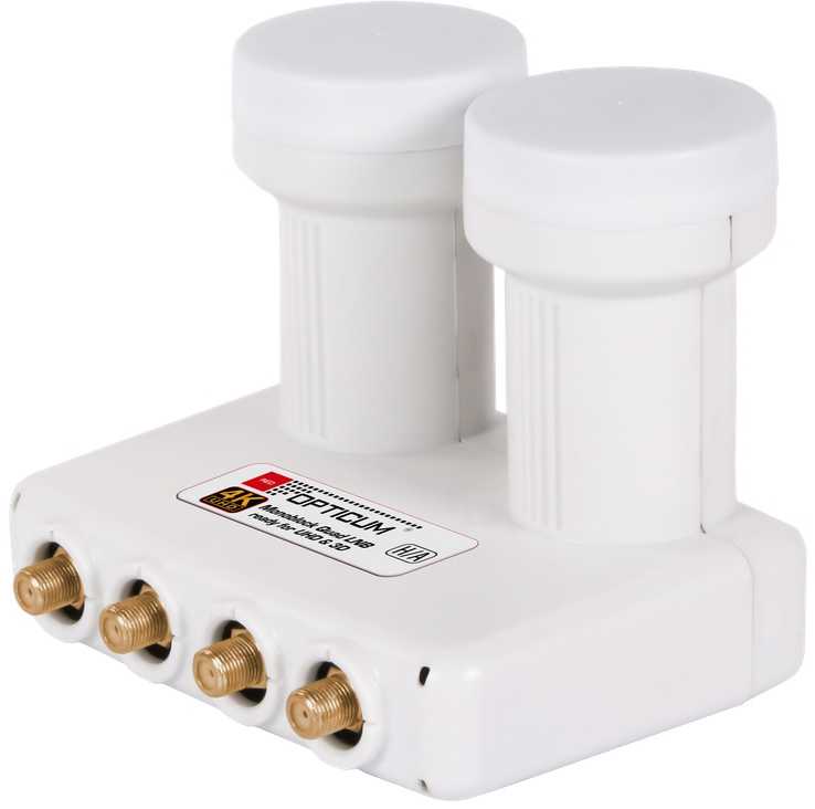 LNB Monoblock Quad Opticum LMQP-04H H+A, modelis - ‎1060, žema kaina ...