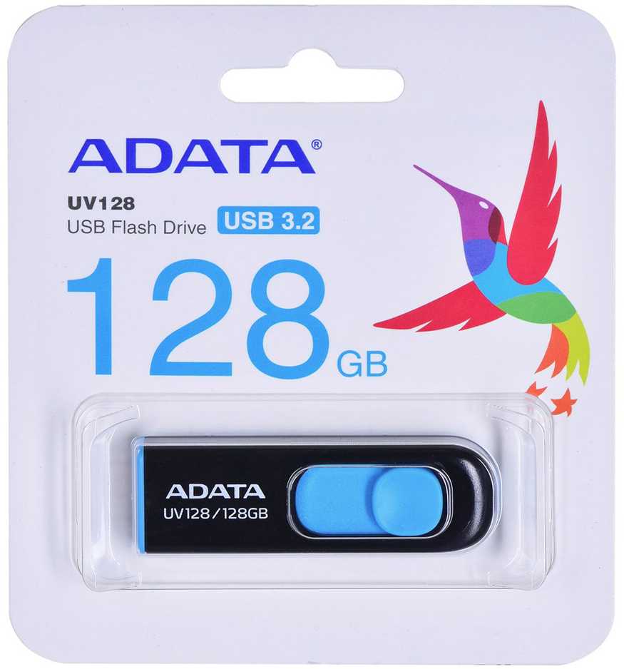 USB laikmena Adata UV128, 128GB, modelis - ‎AUV128-128G-RBE, žema kaina | Varle.lt