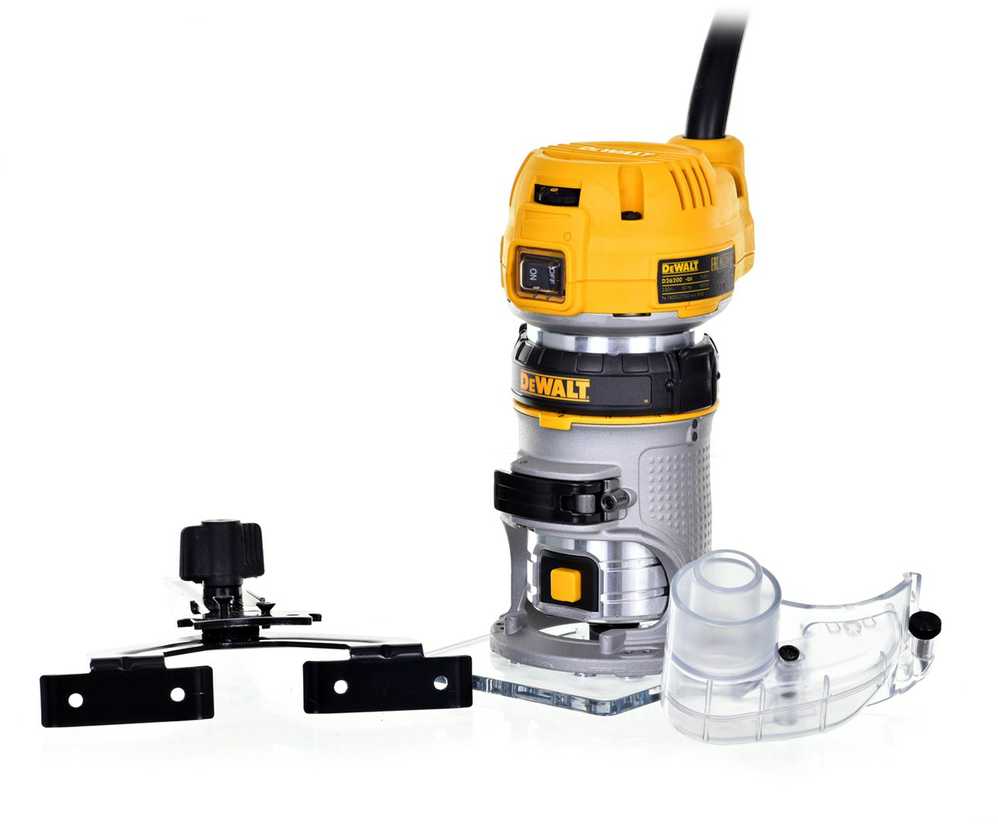 DeWALT D26200-QS router / trimmer Juodas, Nerūdijantis plienas, Geltona ...