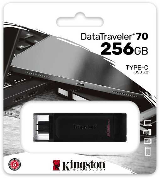Kingston Technology DataTraveler 70 USB atmintukas 256 GB C tipo USB 3. ...