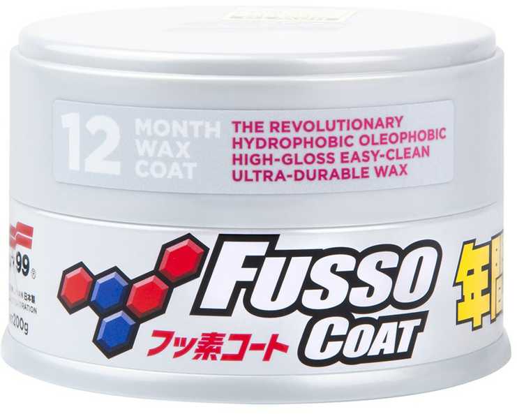 Soft99 Fusso Coat 12 mėnesių šviesus vaškas 200g, modelis - 4975759103318, žema kaina | Varle.lt