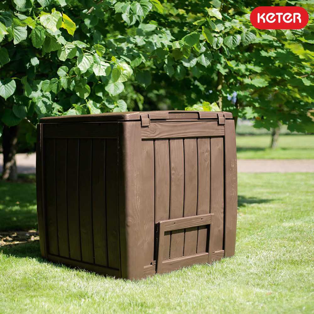 Keter Komposto dėžė DECO COMPOSTER su dugnu 340 L, modelis ...