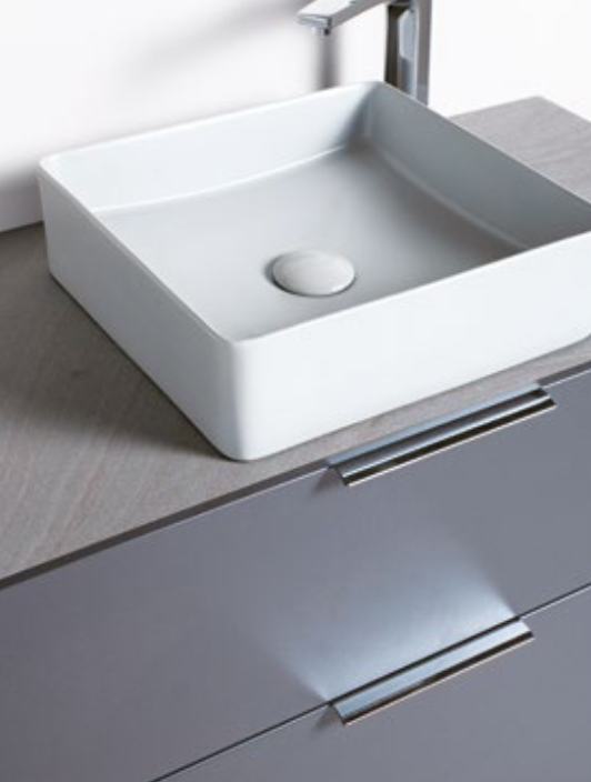 Praustuvas KAMĖ Tondo Quadro W 36, matinis baltas, žema kaina | Varle.lt