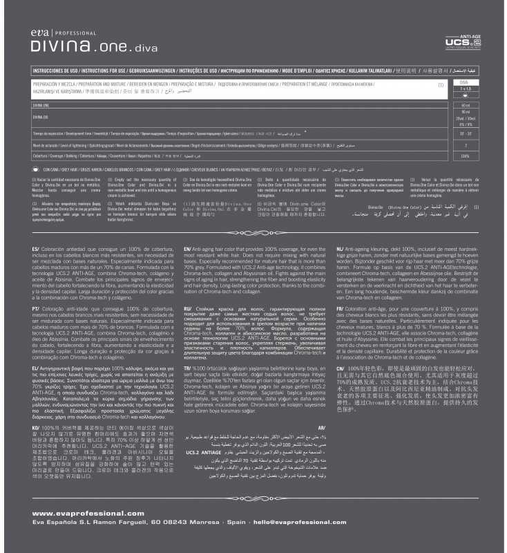 EVA Professional DIVINA One Diva plaukų dažai 9.32 Veronica Lake, žema kaina | Varle.lt