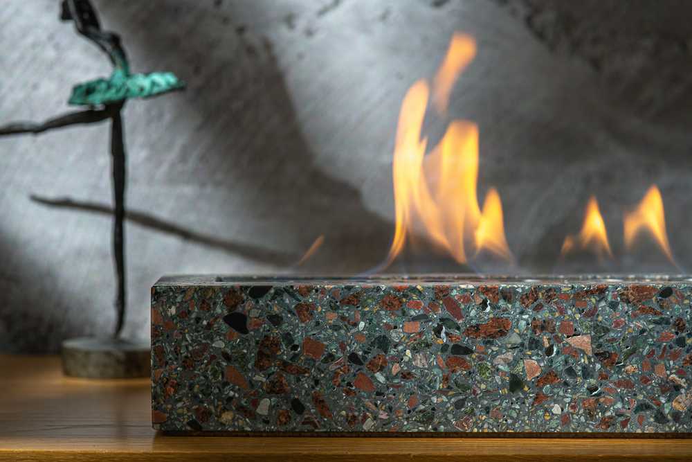 Šilumos Nešėjas Rankų darbo betoninis biožidinys Tera juodas, modelis ...