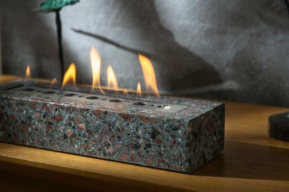 Šilumos Nešėjas Rankų darbo betoninis biožidinys Tera juodas, modelis ...