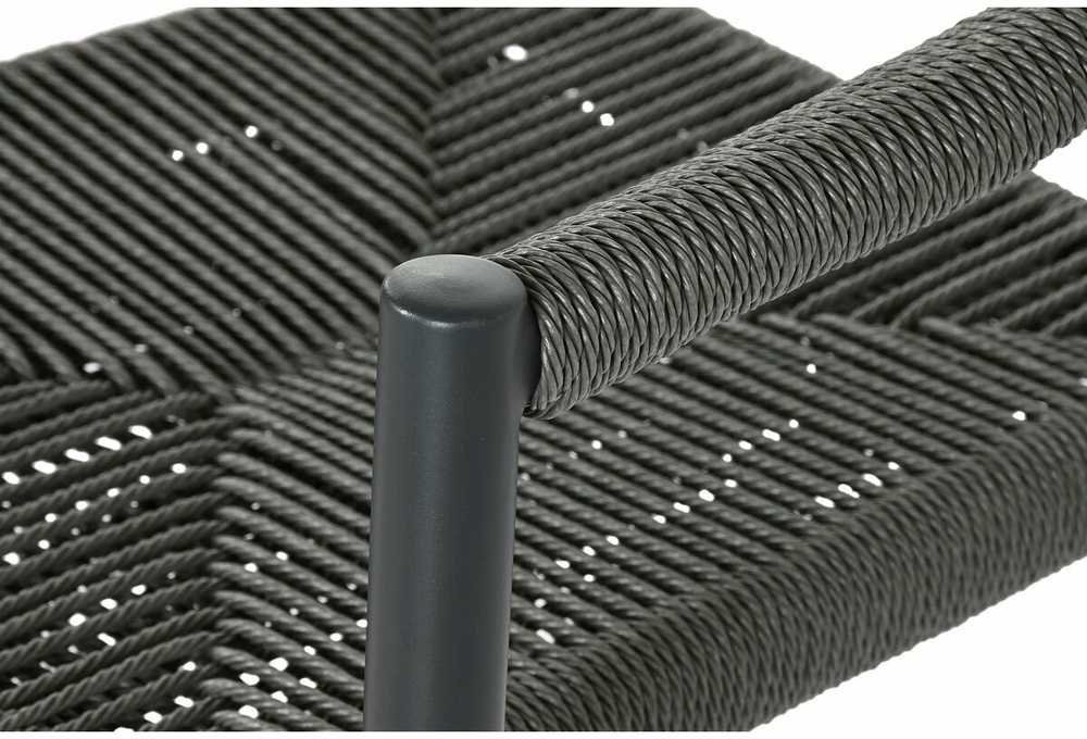 Lauko baldų komplektas Sodo krėslas Home ESPRIT Juoda Tamsiai pilka ...