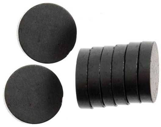 Magnetai, Grand, 20x4mm, juodos sp., 12 vnt., modelis - AA496GR, žema ...