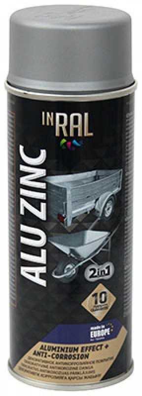 Dažai aerozolin. aliuminio INRAL ALU ZINC 400ml, žema kaina | Varle.lt
