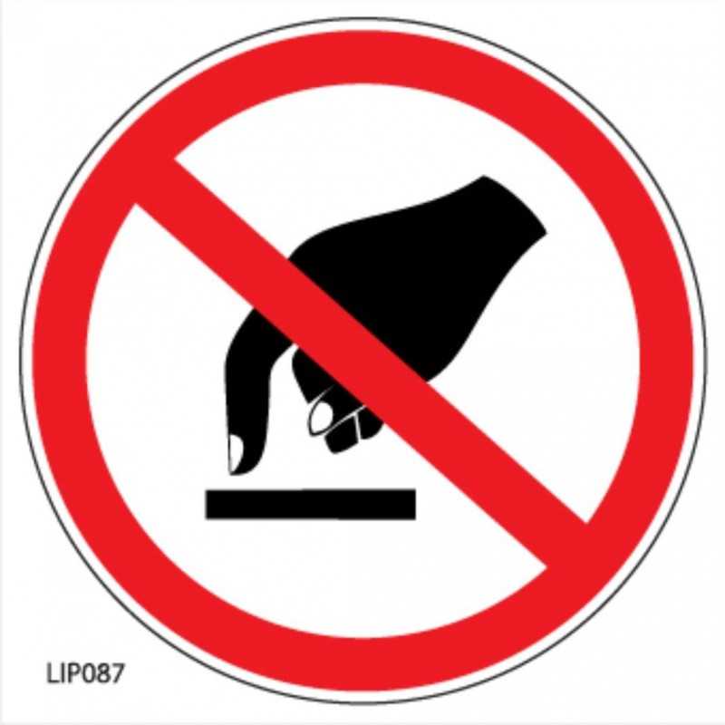 Lipdukas "Liesti draudžiama", žema kaina | Varle.lt