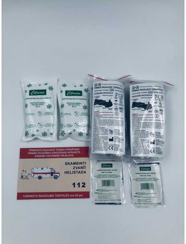 Pirmosios pagalbos rinkinio papildymas, žema kaina | Varle.lt