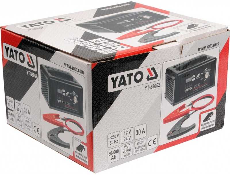 Yato Pakrovėjas akumuliatoriams skaitmeninis 12V-30A / 24V-15A su ...