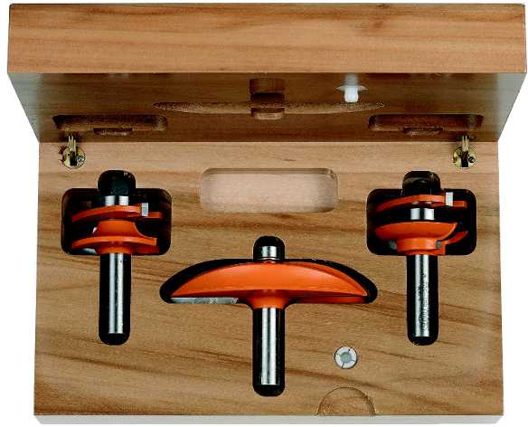 Frezų rinkinys CMT for kitchen; 12 mm; profile C+C2; 3 dalys, modelis ...