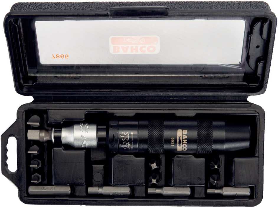 Bahco Smūginio atsuktuvo 5 / 16" kmpl 15 vnt PH,SL,HEX, modelis - 7865 ...