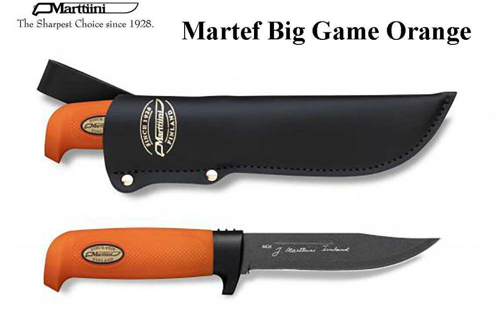 Marttiini medžioklinis peilis Martef Big Game Oranžinis 390024T ...