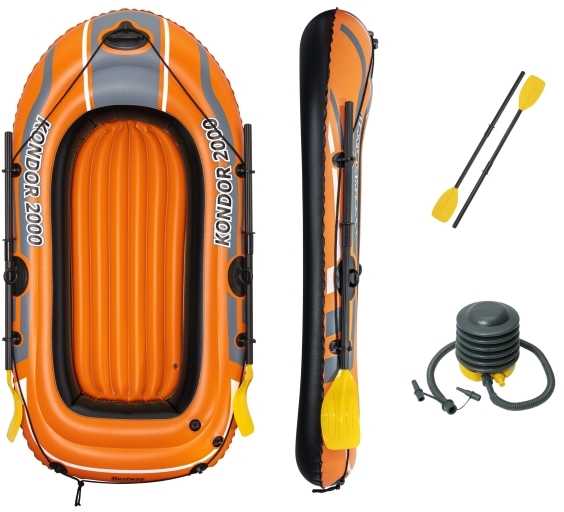 Bestway HYDRO-FORCE Inflatable Boat - including oars and footpump ...