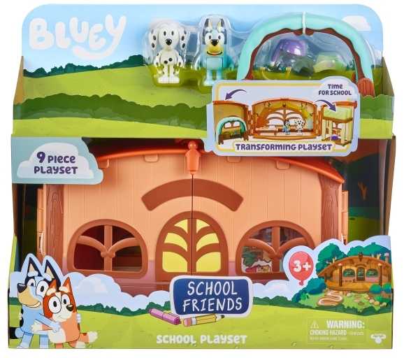 Bluey – „Mokyklos draugų“ temos mokyklinis žaidimų rinkinys (90175), modelis - 90175, žema kaina ...