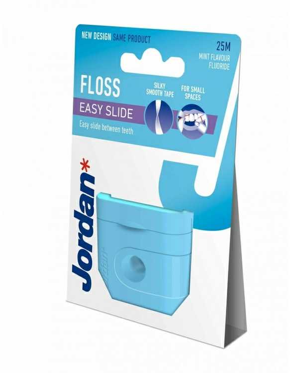 Jordan Easy Slide dantų siūlas su fluoru 25m, žema kaina | Varle.lt
