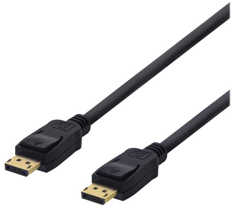 DELTACO „DisplayPort“ kabelis, 5 m, 4K UHD, DP 1.2, juodas DP-1050D ...