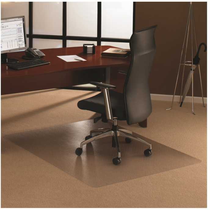Floortex Polycarbonate chair mat, 48 x 60, clear, modelis - 1115223ER ...