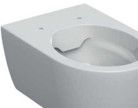 Geberit iCon væghængt toilet, skjult montering, Rimfree: T=53cm, Hvid ...