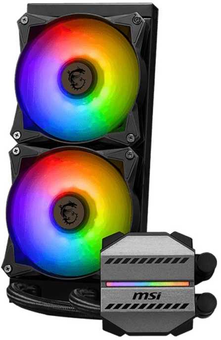 MSI MAG CORELIQUID M240, All-in-one liquid cooler, 24 cm, 78.73 cfm ...