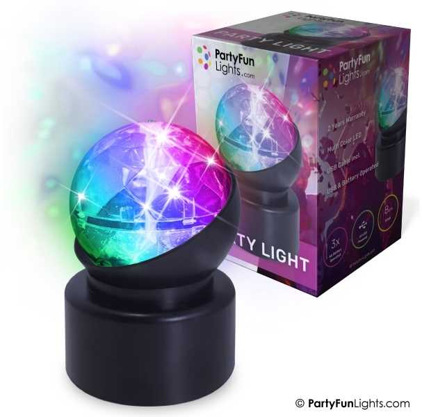 Partyfunlights Mini Party lampe Ø: 8cm, modelis - 605200, žema kaina ...