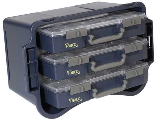 raaco CarryLite 80, Tool box, Polycarbonate (PC), Polypropylene, Mėlyna ...