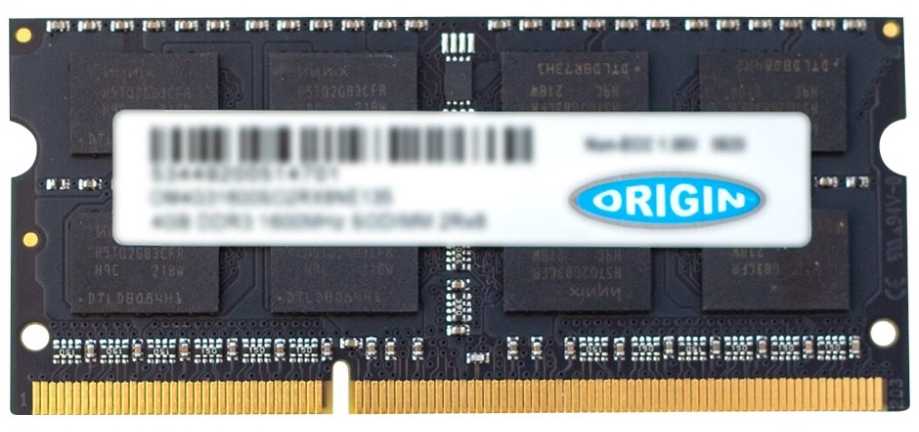 RAM Atmintis do laptopa Origin Origin Storage 4GB DDR3 1600MHz SODIMM ...