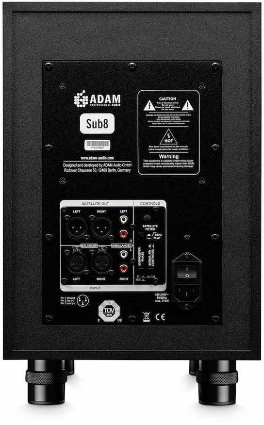 Studijinės kolonėlės Subwoofer Adam Audio Sub 8, žema kaina | Varle.lt