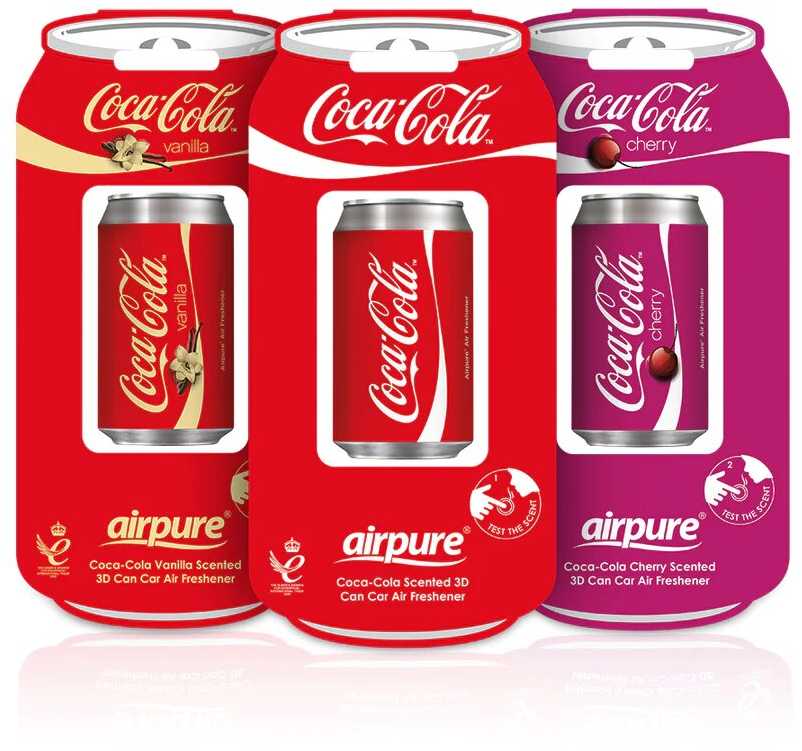 Airpure Coca Cola Original 3D Vent Can Coke Automobilio kvapas, žema ...