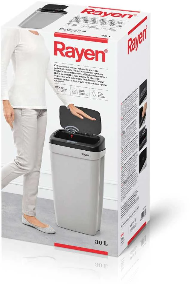 Šiukšliadėžė su czujnikiem otwierania Rayen, modelis - Rayen-RA-6363 ...