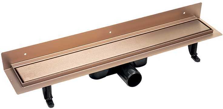 Dušo latakas Laveo Basso 2in1, 90 cm, Rose Gold (montuojamas prie ...