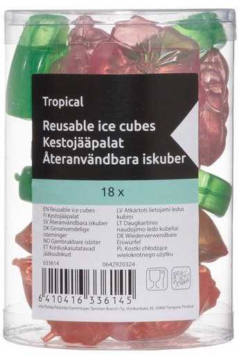 Reusable ice cubes tropical 18 pcs, modelis - 633614, žema kaina | Varle.lt