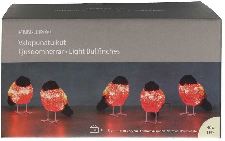 Finnlumor Light deco Bullfinch 5 vnt, modelis - 321169, žema kaina ...
