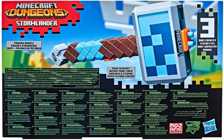 Hasbro NERF Minecraft Šautuvas STORMLANDER, modelis - ‎5010993948758 ...