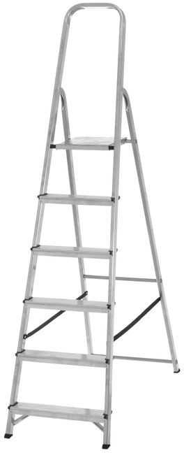 Tarmo Aluminum ladder 6-step, modelis - 615464, žema kaina | Varle.lt
