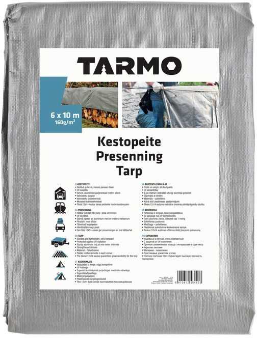 Tarmo PE Tarpaulin finished 160 g 6x10 m, modelis - 258440, žema kaina ...