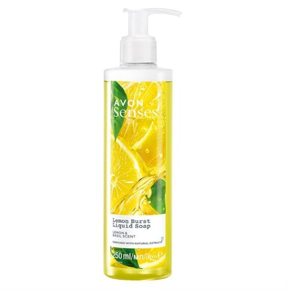 Avon Liquid soap with the scent of lemon and basil (Liquid Soap) 250 ml ...