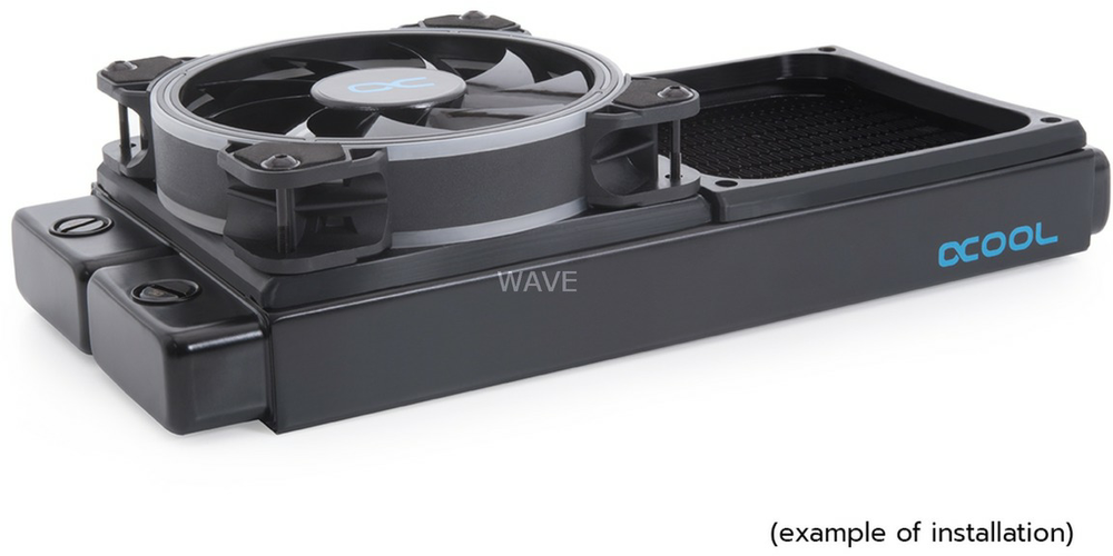 Alphacool Shroud & decoupling 120mm (7mm thick), installation frame ...