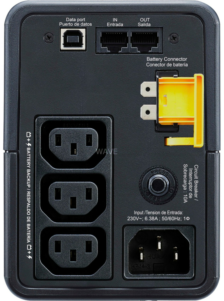 APC BACK-UPS 500VA, 230V, AVR, IEC SOCKETS, modelis - BX500MI, žema ...