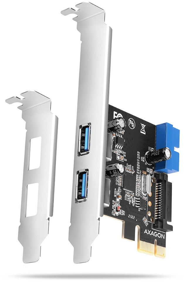 Axagon PCI-Express kortelė su dviem vidinėmis ir dviem išorinėmis ...